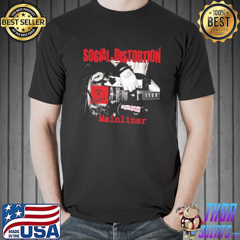 Mainliner social distortion rock band shirt, hoodie, sweater, long ...