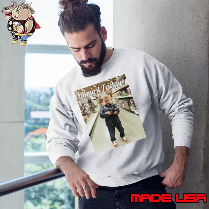 Hasbulla Magomedov with gun almost friday shirt, hoodie, sweater, long ...