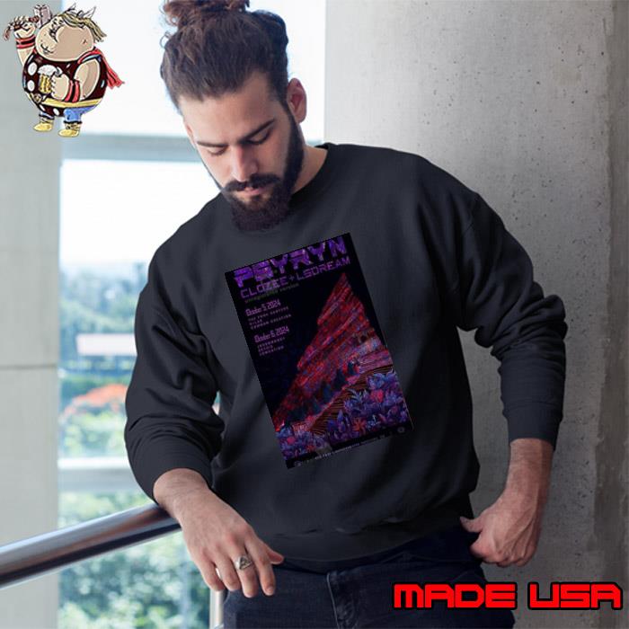 Psyryn red rocks amphitheatre morrison co 10.5-6.2024 poster shirt ...